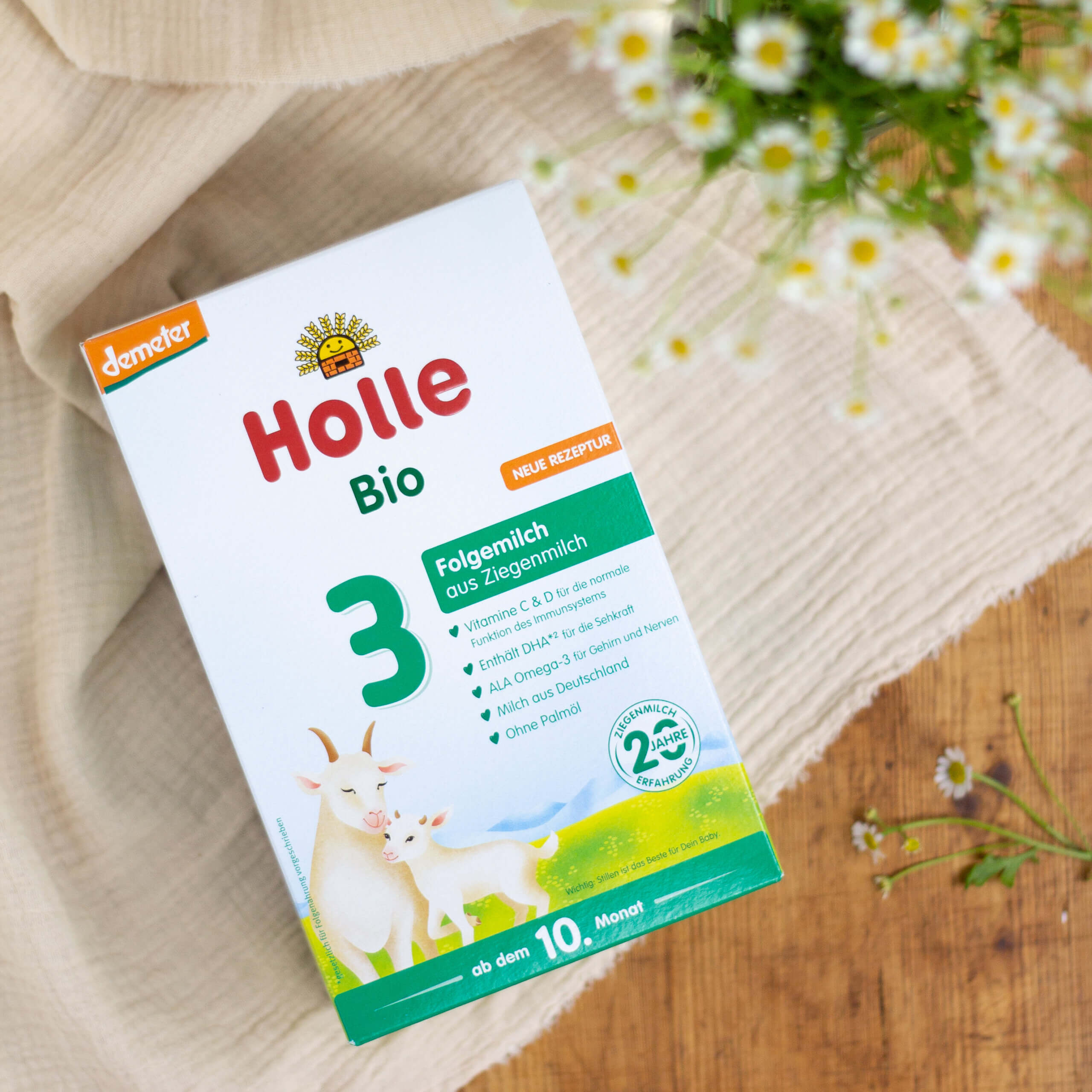 Holle Ziegenmilch 3 ab dem 10. Monat | Bio Demeter für Dein Baby